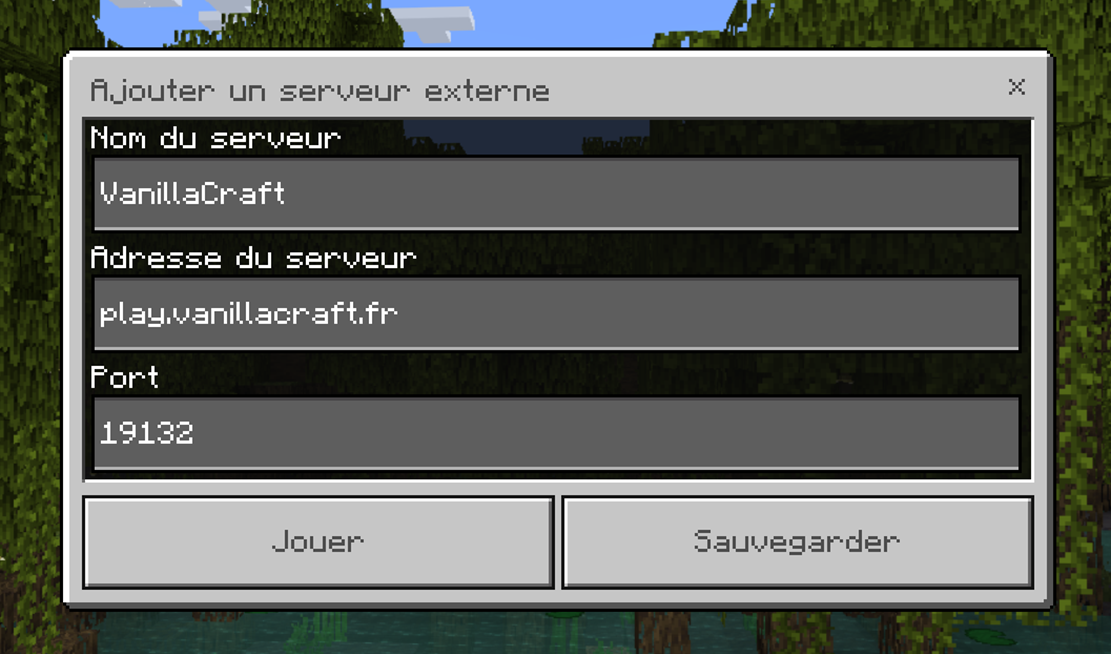 Rejoindre | VanillaCraft